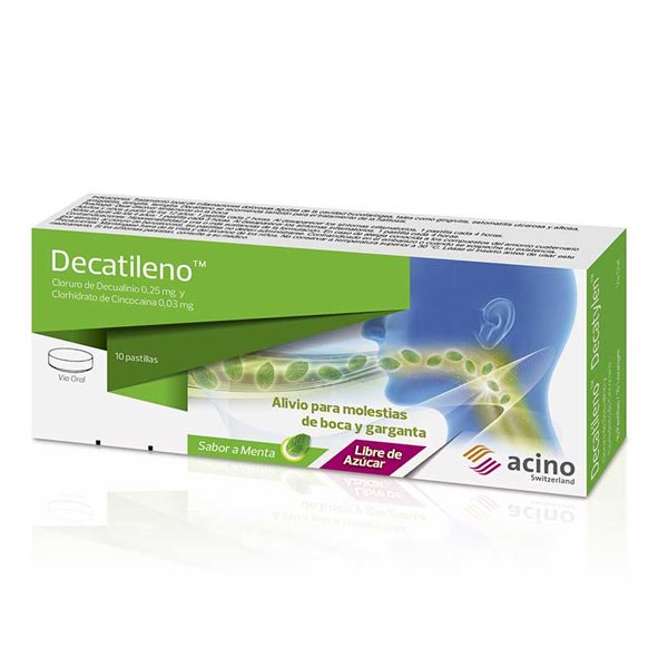 DECATILENO COMP X 10/100 ( (CLORURO DECALINIO/CLORHIDRATO DE DIBUCAINA)